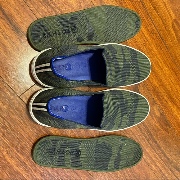 Rothy's | Shoes | Sage Green Camo Rothys Sneakers Size 9 Excellent ...